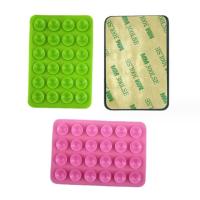 China Silicone 24 Anti Slip Silicone Custom Adhesive Suction Cup Pads for Cell Phone Holder for sale