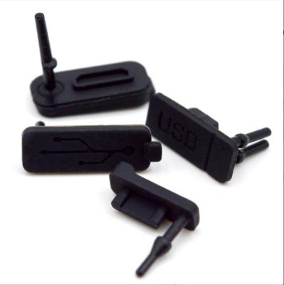 China EPDM NR NBR Rubber USB Anti-Dust Silicone Caps with Moulding Processing and Customized for sale