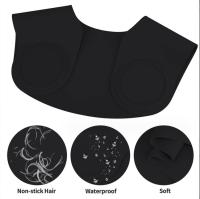 China Custom Logo Barber Black Silicone Shawl for Hair Cutting and Dyeing at Salon Supplies for sale