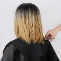 China Custom Logo Barber Black Silicone Shawl for Hair Cutting and Dyeing at Salon Supplies for sale