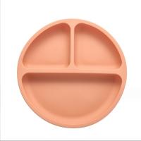 China Food Grade Silicone Baby Kids Placemat Divided Baby Suction Plates for Toddler Eating for sale
