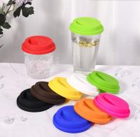 China Food Grade Silicone Cup Cover for Dust-Proofing Juice Tea Coffee and Soft Drinks for sale