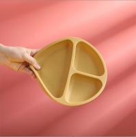 China Food Grade Silicone Plate None Design Style Dinnerware Type Plate for Toddler and Kids for sale