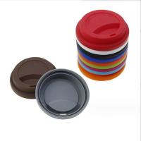 China Drinkware Type Cups Saucers Reusable Coffee Silicone Tea/Coffee Travel Cup/Mug Cover with Lid for sale