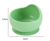 China 2-Pack Silicone Baby Feeding Set Suction Bowl and Spoon Dinnerware Supplies for Kids for sale