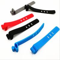 China Colorful Silicone Strap Cable Holder Organizer for Moulding Food Grade USB Cables for sale