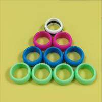 China 18mm Silicone Wedding Ring Suitable for Men and Women Colorful Design Food Grade Material for sale