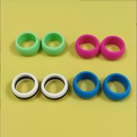 China 18mm Silicone Wedding Ring Suitable for Men and Women Colorful Design Food Grade Material for sale