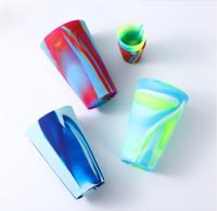 China Silicone Rubber Unbreakable Shot Glass Reusable Shatterproof Cup for Parties for sale