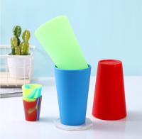 China Home Kitchen Sustainable Colorful Silicone Drinking Cups for Custom Reusable Coffee Cup for sale