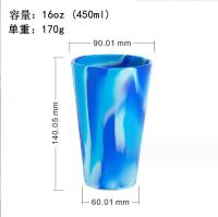 China Home Kitchen Sustainable Colorful Silicone Drinking Cups for Custom Reusable Coffee Cup for sale