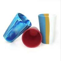 China 12oz Customized Logo Mugs Silicone Material Insulated Travel Tumbler Cup with Handle for sale