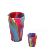 China 12oz Customized Logo Mugs Silicone Material Insulated Travel Tumbler Cup with Handle for sale