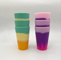 China 12oz Customized Logo Mugs Silicone Material Insulated Travel Tumbler Cup with Handle for sale
