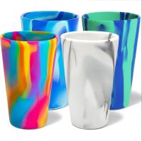 China Customized Silicone Coffee Mugs Tumbler Gift For Travel Coffee Mug With Handle Drinking Cup for sale