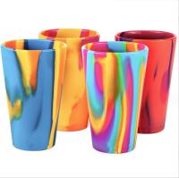 China Customized Silicone Coffee Mugs Tumbler Gift For Travel Coffee Mug With Handle Drinking Cup for sale