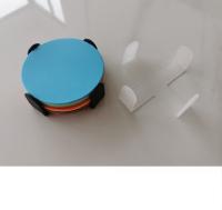 China Hotel Coaster with Bottle Opener Round Shape Soft Rubber Material Fire Paint Seal Pad for sale