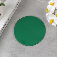 China Round Custom Printed Logo Coaster for Drink Cup Mat Soft PVC Coaster in Durable Material for sale