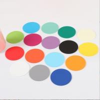 China Sustainable Plastic Round Soft PVC Cup Coaster For Drink with Custom Logo for sale