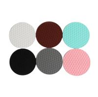 China Deep Grooved Absorbent Silicone Coaster Pad Mat for Heat Resistant Pot Mug Coffee Cup for sale