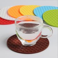 China Deep Grooved Absorbent Silicone Coaster Pad Mat for Heat Resistant Pot Mug Coffee Cup for sale