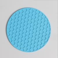 China Deep Grooved Absorbent Silicone Coaster Pad Mat for Heat Resistant Pot Mug Coffee Cup for sale