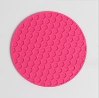 China Deep Grooved Absorbent Silicone Coaster Pad Mat for Heat Resistant Pot Mug Coffee Cup for sale