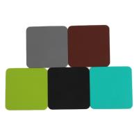 China Square Colorful Silicone Non-slip Drink Coasters Cup Pad Mat for Hot and Cold Drinks for sale