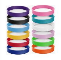 China Silicone Wristband For Kids Custom Size Rubber Bracelet In Moulding With Printing Logo for sale