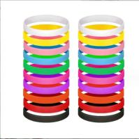China Silicone Wristband For Kids Custom Size Rubber Bracelet In Moulding With Printing Logo for sale