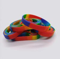 China Silicone Wristband For Kids Custom Size Rubber Bracelet In Moulding With Printing Logo for sale