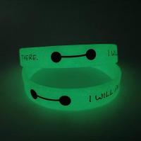 China Cutting Processing Service Glowing Silicone Wristbands with Customized Design and Logo for sale