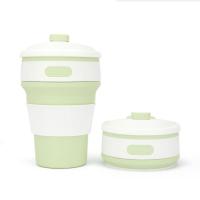 China Convenient 350ml Foldable Silicone Coffee Cup for Presents and Outdoor Enthusiasts for sale