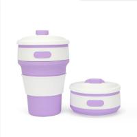 China Convenient 350ml Foldable Silicone Coffee Cup for Presents and Outdoor Enthusiasts for sale
