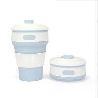 China Convenient 350ml Foldable Silicone Coffee Cup for Presents and Outdoor Enthusiasts for sale