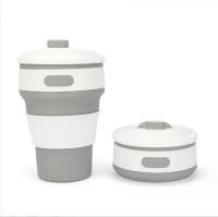 China Convenient 350ml Foldable Silicone Coffee Cup for Presents and Outdoor Enthusiasts for sale