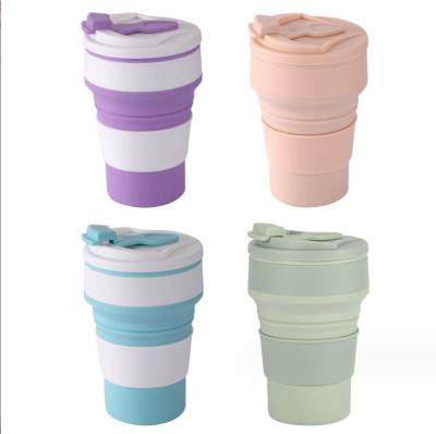 China American Style Collapsible Travel Sport Mug Presents Design for Foldable Silicon Cups for sale