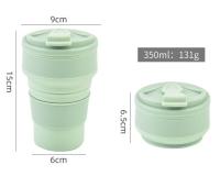 China American Style Collapsible Travel Sport Mug Presents Design for Foldable Silicon Cups for sale