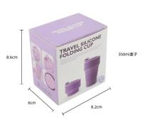 China American Style Collapsible Travel Sport Mug Presents Design for Foldable Silicon Cups for sale