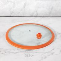 China Multipurpose Home Silicone Glass Lid Sustainable Heat Proof Visual Anti-Overflow Pot Lid for sale