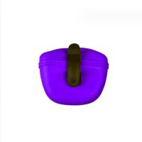 China Cutting Service Silicone Portable Dog Treat Bag with Magnetic Closure and Waist Clip Pouch for sale