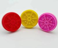 China Cookie Stamps Wooden Handle Silicone Christmas Biscuit Cutter for Sustainable Baking for sale
