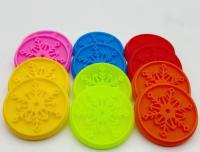 China Cookie Stamps Wooden Handle Silicone Christmas Biscuit Cutter for Sustainable Baking for sale