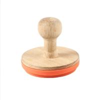 China Christmas Baking Decor Tools Food Grade Silicone Wood Cookie Stamps And Biscuit Cutter for sale