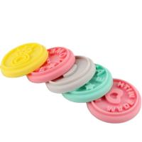 China Sustainable Customized Silicone Stamp Food Grade Cookie Stamps with Wooden Handle for sale
