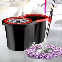 China Heavy Duty 360 Spin Magic Mop with Press Detergent Bottle and Microfiber Cloth Cover Type for sale
