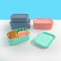 China Freshness Preservation BPA Free Silicone Sealed Storage Box for Kids Silicone Bento Box for sale