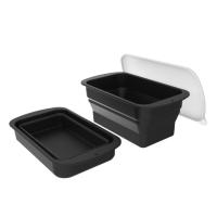 China Collapsible Big Ice Cube Tray Reusable Silicone Ice Block Mold for Extra Large Blocks for sale