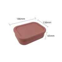 China Reusable BPA FREE Silicone Bento Lunch Box for School Children Food Storage Container for sale