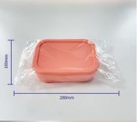 China Reusable BPA FREE Silicone Bento Lunch Box for School Children Food Storage Container for sale